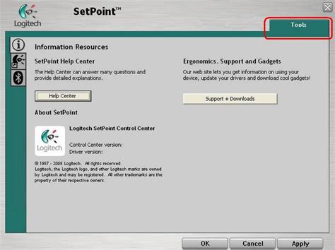 My Dinovo Media Desktop Laser Cannot Be Customized Using Logitech Software Setpoint Logitech