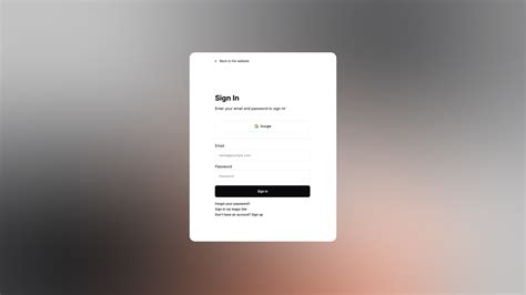 Horizon Ai Boilerplate Authentication Form Shadcn Ui Components