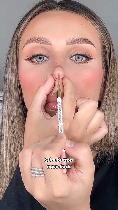 Slim Button Nose Best Hack To Contour Your Nose Best Nose Contouring Tutorial For Wide Nose