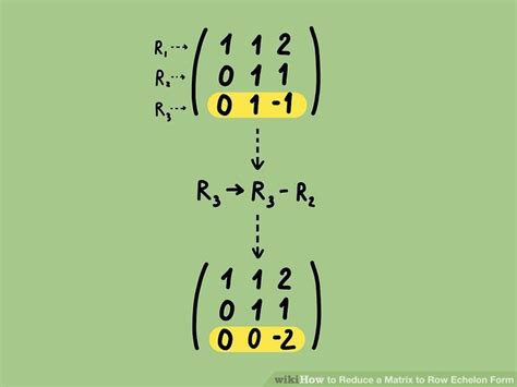 how to reduce a matrix to row echelon form 8 steps