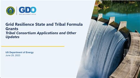 June 29 Grid Resilience Formula Grant Webinar For Tribal Entities Youtube