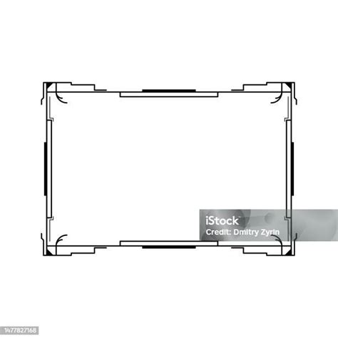 추상 블랙 간단한 선 직사각형 프레임 낙서 개요 요소 벡터 디자인 스타일 스케치 결혼식과 배너에 대 한 고립 된 그림 0명에 대한 스톡 벡터 아트 및 기타 이미지 Istock