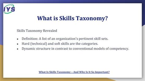 What Is Skills Taxonomy And Why Is It So Important PPT