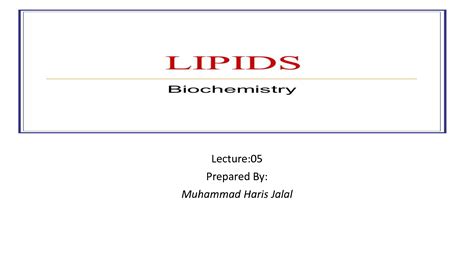 SOLUTION Lipids Notes Studypool