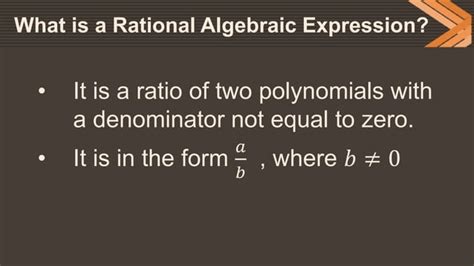 Rational Algebraic Expressions Pptx