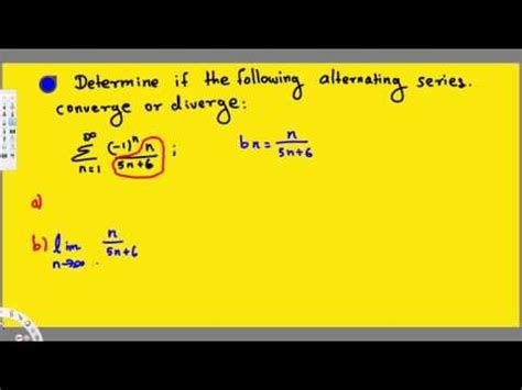 Alternating Series Example Integral Calculus Calculus Series Example