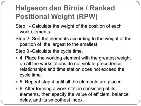Assembly Line Balancing