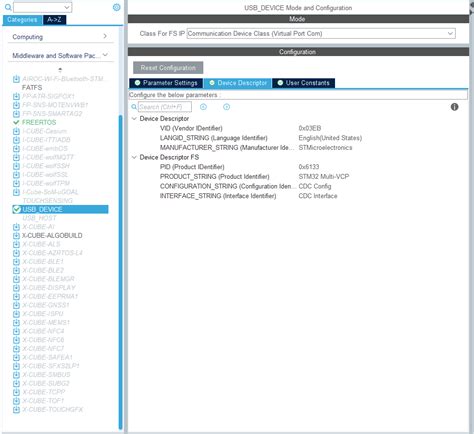 Solved Usb Not Recognized By Pc In Freertos Stmicroelectronics Community