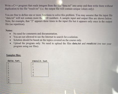 Solved Wrote C Program That Read Integers From The File
