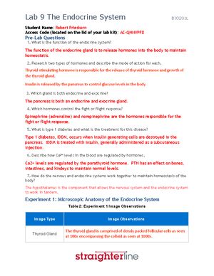 Lab 2 Cell Structure And Function EScience Lab PRE LAB QUESTIONS What Are The Functional