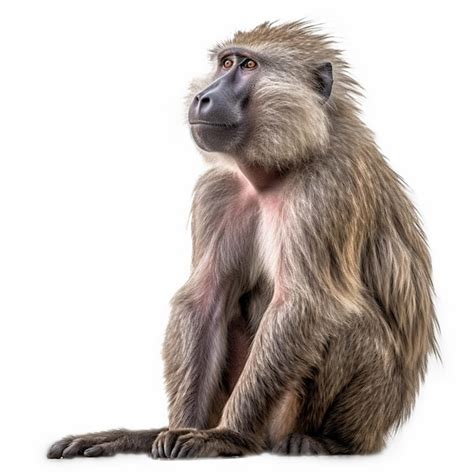 Premium Ai Image A Monkey With A White Background
