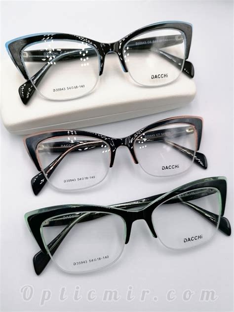 Женская пластиковая оправа DACCHI D95493 в стиле MIU MIU - Opticmir