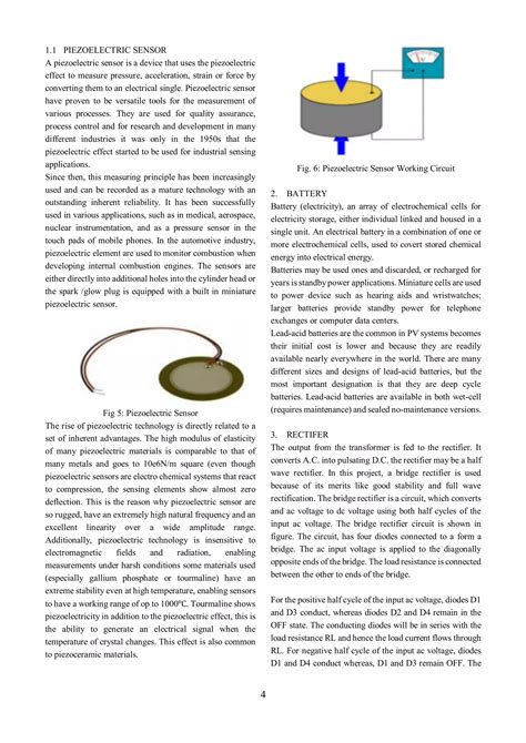 Footstep Power Generation Using Piezoelectric Sensor Autosaved Pdf