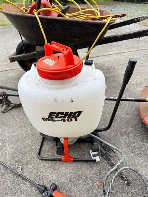 Lot 149 Echo Backpack Chemical Sprayer Gas Powered Line Trimmer