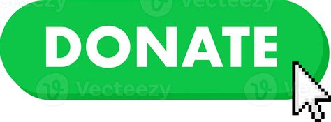 Set Of Donate Button Hand Pointer Clicking Donate Web Buttons 50703763 Png