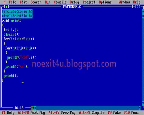 C Program To Print Pattern Of 12345 ~