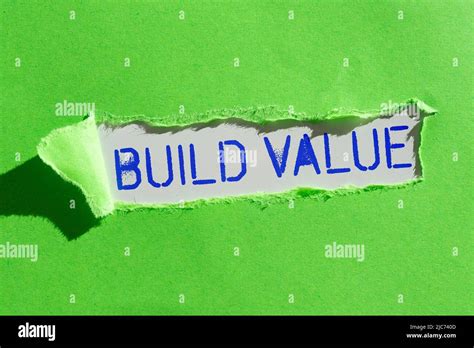 Conceptual Caption Build Value Business Idea Efficient Enough Way That It Will Generate Profit