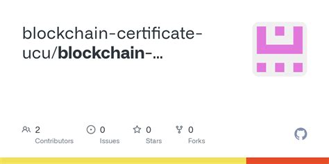 GitHub Blockchain Certificate Ucu Blockchain Certificate