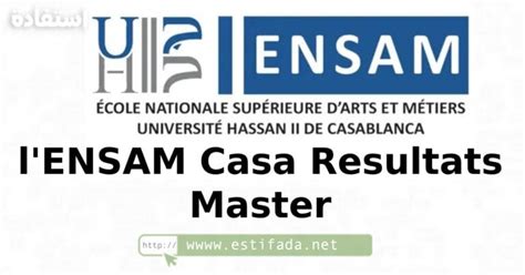 L ENSAM Casa Resultats Master Estifada Net