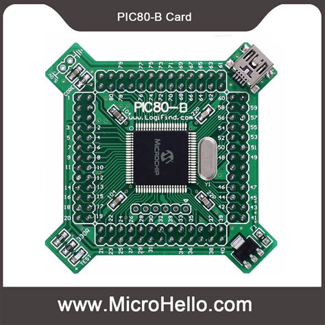 mcu card for easypic pro pic development board pic80 b dspic pic24 pic32