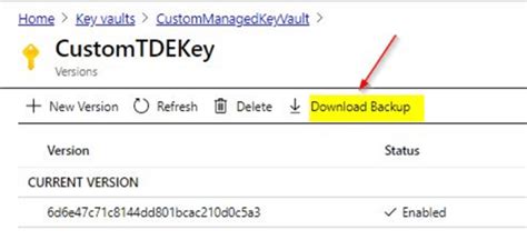 Azure Sql Database Tde Customer Managed Keys