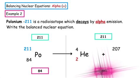 Balancing Nuclear Equations Alpha National 5 Chemistry Lesson 2