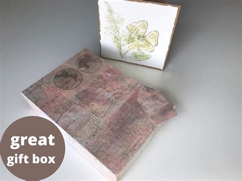 Map Design Printable Box Template Gift Box Storage Box DIY Paper Box Etsy
