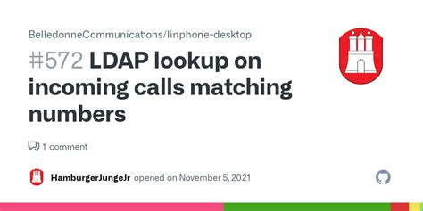 Ldap Lookup On Incoming Calls Matching Numbers · Issue 572