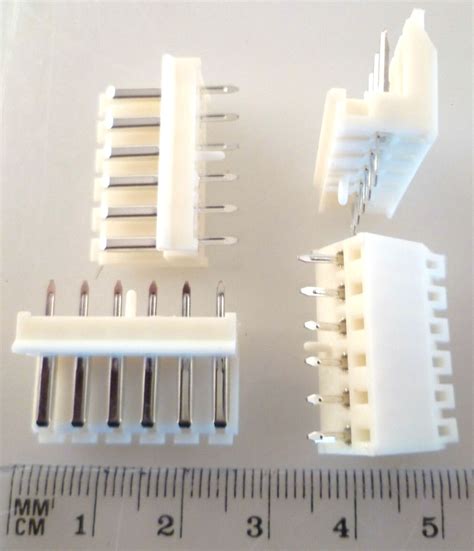 Vertical Pcb Mounting Header 6 Way Sil 3 964mm Pitch 10 Pieces Ebl53a2 15 Rich Electronics