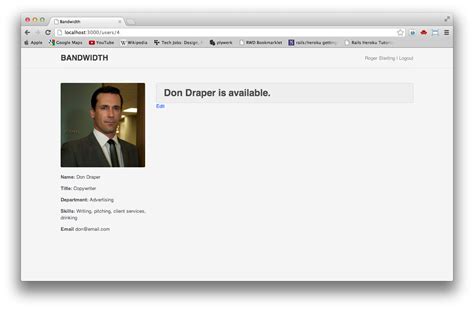 Ruby On Rails 3 Display Edit User Link Only When That User Is Logged In Stack Overflow