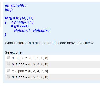 Solved Int Alpha 5 Int J For J 0 J