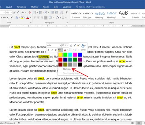 How To Change The Highlight Color In MS Word OfficeBeginner