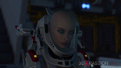 Alien Sex Spacewoman In Spacesuit Plays With Alien On The Exoplanet