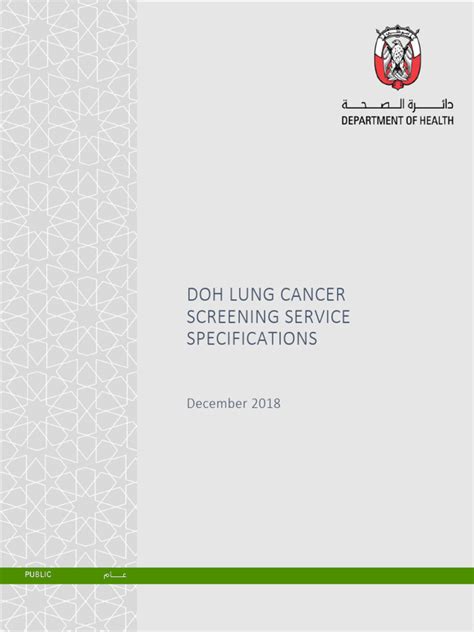 Lung Cancer Screening Service Specifications Publish Pdf