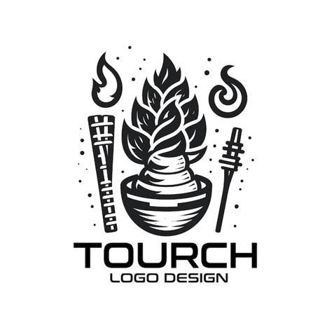 Premium Vector Torch Vector Logo Design