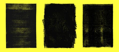 Linocut 릴리프 인쇄 활자 인쇄 사각형 A4 모양 거친 그런 지 질감 세트 벡터 컬렉션 블랙 Linocutting 질감 배경 텍스트 프레임 페인트 롤러 기하학적 얼룩