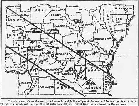 Solar Eclipse Path Encyclopedia Of Arkansas