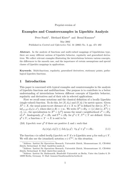 Lipschitz Condition Solved Examples Pdf