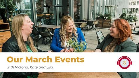 Our March Events At Hrdc