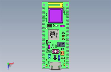 微型版本的Arduino开发板 STEP 模型图纸下载 懒石网