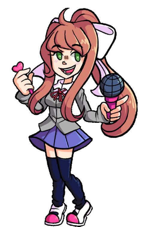Hd Monika Funkipedia Mods Wiki Fandom Funkin Crazy Girlfriend Animation