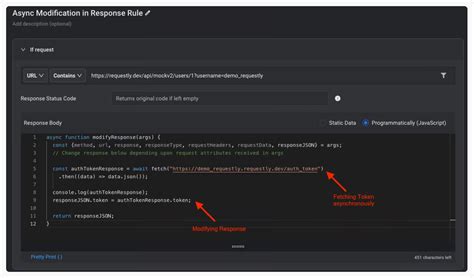 Modifying Response Asynchronously