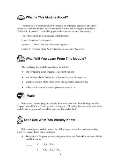Geometric Sequence And Series Pptx