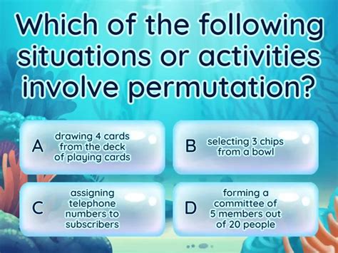 PERMUTATIONS Quiz