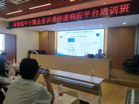 荷塘镇举办中小微企业诉求快速响应平台培训班