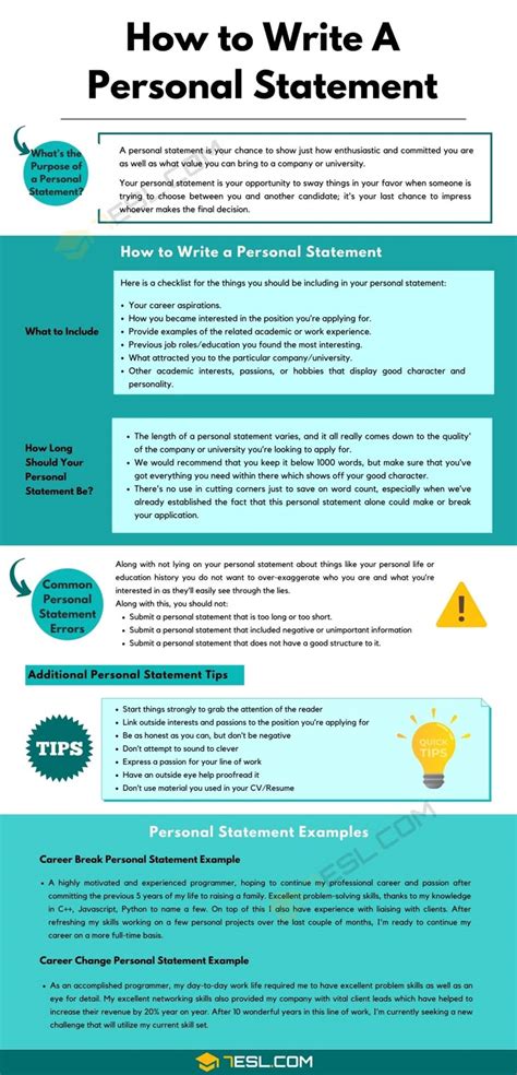 How To Write A Personal Statement With Useful Tips And Examples