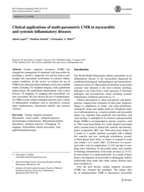 pdf clinical applications of multi parametric cmr in · clinical applications of multi