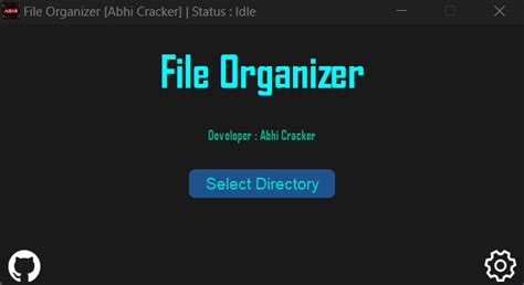 Github Abhicrackerofficialfileorganizer Keep Your Directories Clean