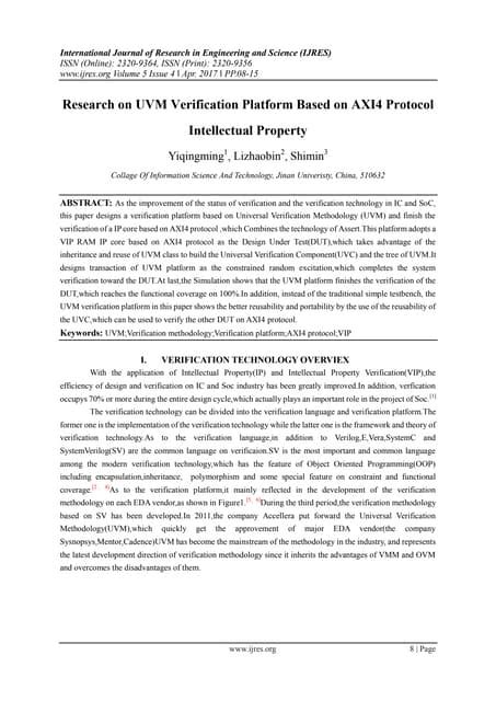 Uvm Architecture For Verification Pdf