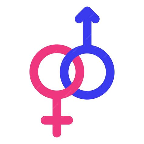 Premium Vector Gender Equality Sign Overlapping